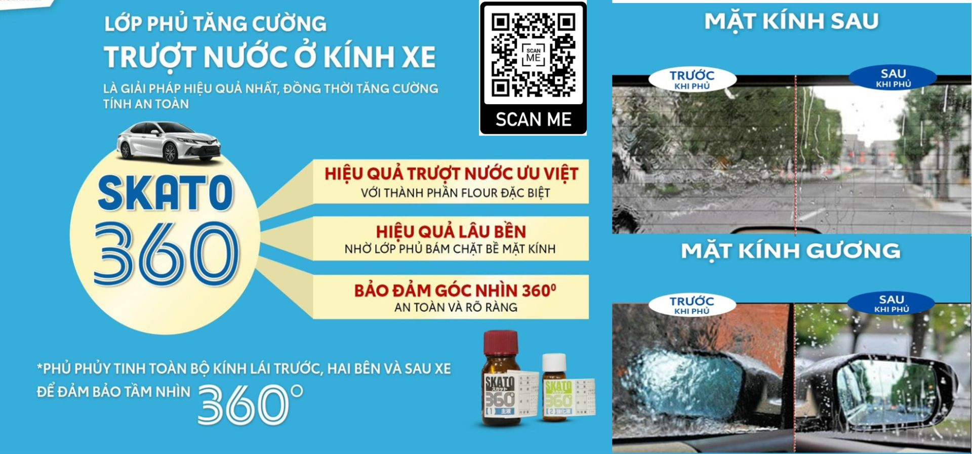 Phủ kính chống bám nước Skato 360 - Capco Việt Nam